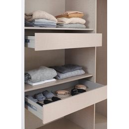 Rauch Schubladeneinsatz Koluna, 2 Schubladen mit 2 Fachböden 88 cm für Drehtürenschränke, beige