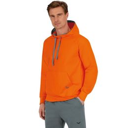 TRIGEMA Kapuzensweatshirt »Kapuzensweatshirt aus Biobaumwolle« mandarine-C2C M M BIO Sweat-Qualität