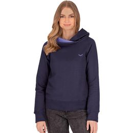 TRIGEMA Sweatshirt »Modischer Hoodie aus Biobaumwolle (kbA)« deep-purple-C2C L L BIO Sweat-Qualität