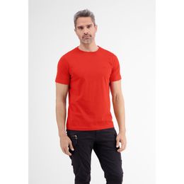 Lerros T-Shirt &raquo;Basic T-Shirt in vielen Farben&laquo; LAVA RED 3XL 3XL Rundhalsausschnitt