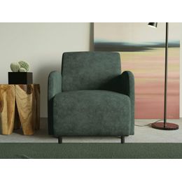 LEONIQUE Sessel Aurelie, auch in teilweise recyceltem Stoff erhältlich, in stilvollem Design, grün