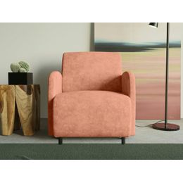 LEONIQUE Sessel Aurelie, auch in teilweise recyceltem Stoff erhältlich, in stilvollem Design, rosa