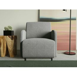 LEONIQUE Sessel Aurelie, auch in teilweise recyceltem Stoff erhältlich, in stilvollem Design, grau