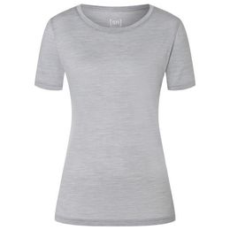 super.natural - Women's The Essential Tee - Merinoshirt Gr XS grau