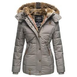 Marikoo Damen Stylischer Winterjacke Steppjacke Mit Gro&szlig;er Kapuze Nekoo
