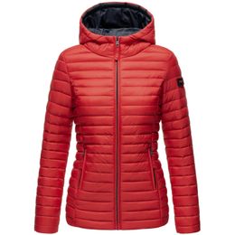 Marikoo Damen Steppjacke &Uuml;bergangsjacke mit kontrastfarbendem Rei&szlig;verschluss Asraa