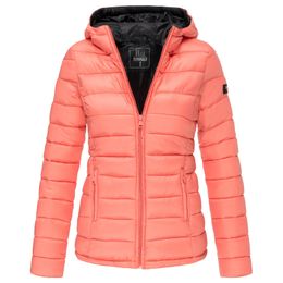 Marikoo Damen modische Steppjacke &Uuml;bergangsjacke mit gro&szlig;er Kapuze Lucy