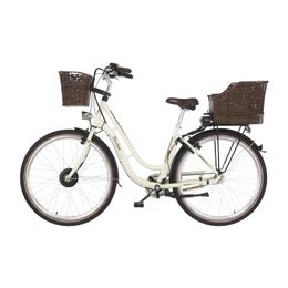 FISCHER BIKE FISCHER E-Bike Pedelec City Cita ER 1804, Rahmenhöhe 48 cm, 28 Zoll, 418 Wh, elfenbein