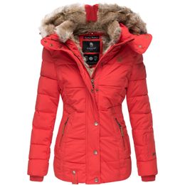 Marikoo Damen Stylischer Winterjacke Steppjacke Mit Gro&szlig;er Kapuze Nekoo