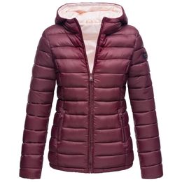 Marikoo Damen modische Steppjacke &Uuml;bergangsjacke mit gro&szlig;er Kapuze Lucy