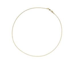 Jobo Halsreif Halskette, 585 Gold 42 cm 1,1 mm, gelb|goldfarben