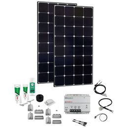 Phaesun Solaranlage SPR Caravan Kit, Solar Peak MPPT Duo 240W, 120 W, Monokristallin, (Komplett-Set), schwarz|weiß