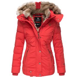 Marikoo Damen Stylischer Winterjacke Steppjacke Mit Großer Kapuze Nekoo