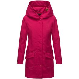 Marikoo Damen Outdoor Winter Softshelljacke Regenjacke mit großer Kapuze Mayleen