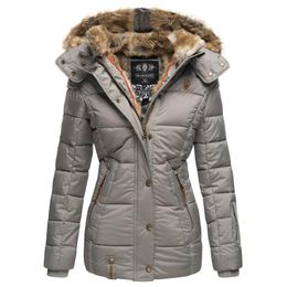 Marikoo Damen Stylischer Winterjacke Steppjacke Mit Großer Kapuze Nekoo