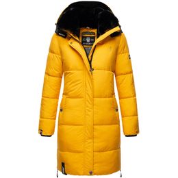 Marikoo Damen Winterjacke Steppmantel Weichem Innenkragen & Abnehmbarer Kapuze Streliziaa