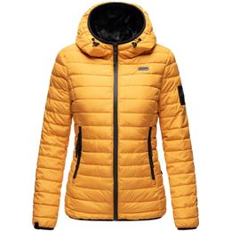 Marikoo Damen Winterjacke Steppjacke mit kuschlig weichem Teddyfell Jaylaa