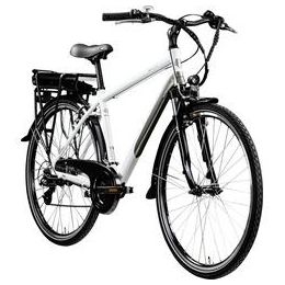 Zündapp Zündapp E-Bike Trekking Z802 Herren 28 Zoll RH 48cm 21-Gang 374 Wh weiß grau