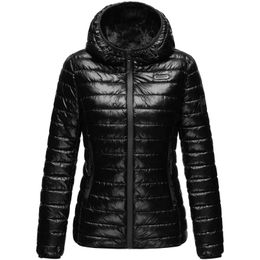 Marikoo Damen Winterjacke Steppjacke mit kuschlig weichem Teddyfell Jaylaa