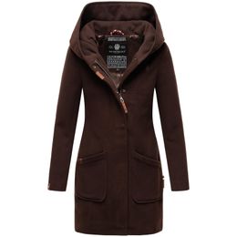 Marikoo Damen Hochwertiger Wintermantel Mantel Trenchcoat Mit Kapuze Maikoo