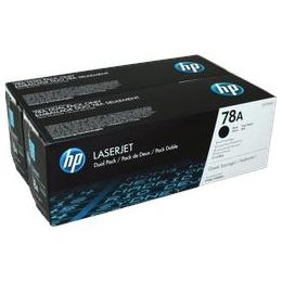 2 HP Toner CE278AD 78A schwarz