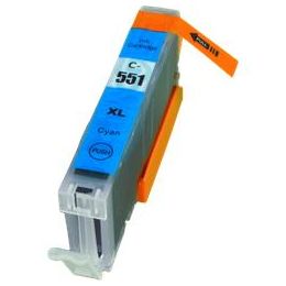 Ampertec Tinte ersetzt Canon 6444B001 CLI-551XLC cyan