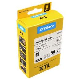 Dymo XTL Schrumpfschlauch 1868810 schwarz auf weiß 12mm x 2,9m