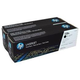 2 HP Toner CE320AD 128A schwarz