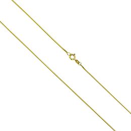 Collierkettchen Vivance "333 Gold Veneziakette diamantiert" Halsketten Gr. 50cm, Gold, Länge: 50 cm, gelb Damen Colliers