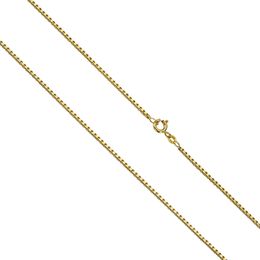 Collierkettchen Vivance "333 Gold Veneziakette 8-kantig" Halsketten Gr. 45cm, Gold, Länge: 45 cm, gelb Damen Halskette Goldkette Ketten ohne Anhänger Halsschmuck