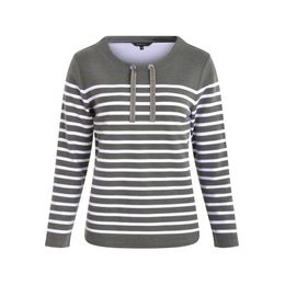 NAVIGAZIONE Sweatshirt Damen Gr&ouml;&szlig;e 5XL gr&uuml;n / wei&szlig;