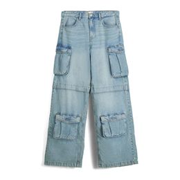 Bershka Cargo Jeans female Blue size 36