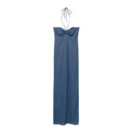 Pull&Bear Pull&Bear Kleid Damen Gr&ouml;&szlig;e 38 blau Winterkleid