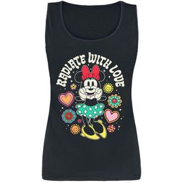 Micky Mouse Mickey Mouse Minnie Mouse - Radiate With Love Tank-Top schwarz in L