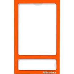 Ultradex Fotorahmen, magnetisch, transparente PET-Folie, für Fotos im Format 60 x 80 mm, orange, 5 Stück