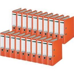 Leitz® Ordner 1010, DIN A4, Rückenbreite 80 mm, 20 Stück, orange