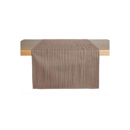 BURI Tischdecke Tischläufer 40x170cm Tischdecke grau Festdecke rechteckig bügelleicht
