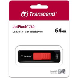 Transcend USB Stick 64GB Speicherstick JetFlash 760 USB 3.0 USB-Stick