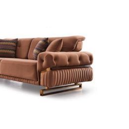 JVmoebel 3-Sitzer Luxus 3 sitzer Sofa Möbel Polster Stoff Couch Wohnzimmer Neu Möbel