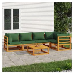 vidaXL Gartenlounge-Set Gartensofa mit Kissen Massivholz