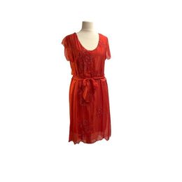 BZNA Sommerkleid Seidenkleid Sommer Herbst Kleid mit Muster