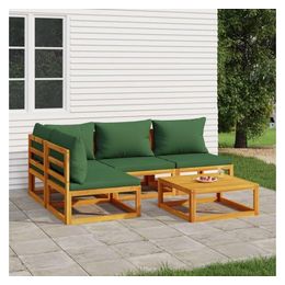 vidaXL Gartenlounge-Set Gartensofa mit Kissen Massivholz