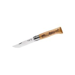 Opinel Taschenmesser No. 8 Animalia Motiv Wildschwein Eichenholz-Griff