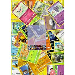 Nintendo Sammelkarte 100 Pokemon Karten-Deutsch-Keine doppelt inkl. BenjiCards Toploader