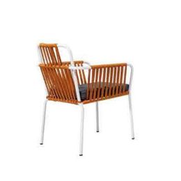 JVmoebel Stuhl Originalstuhl helle Farbe auf weißen Beinen Edelstahleinem weichen