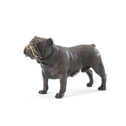aubaho Skulptur Bronze Bulldogge Hund Dogge Figur Skulptur Mops Bronzeskulptur antik S