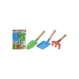 EDCO Kinder-Spaten 12x Kinder Gartengeräte Set Schaufel Rechen Spaten Sandkastenspielzeug