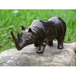IDYL Dekofigur IDYL Bronze-Skulptur Nashorn