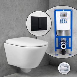 Duravit D-Neo Compact Wand-WC & Tellkamp WC-Sitz mit neeos Vorwandelement,, 2588090000+16782BM#SET2,