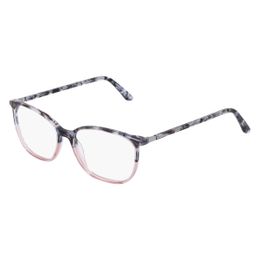 Mexx 2530 Damen-Brille inkl. Gläser Vollrand Eckig Kunststoff-Gestell 53mm/15mm/140mm, grau